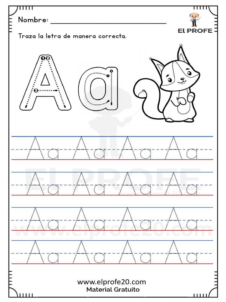 Cuadernillo Repasando Las Letras Elprofe20 | PDF