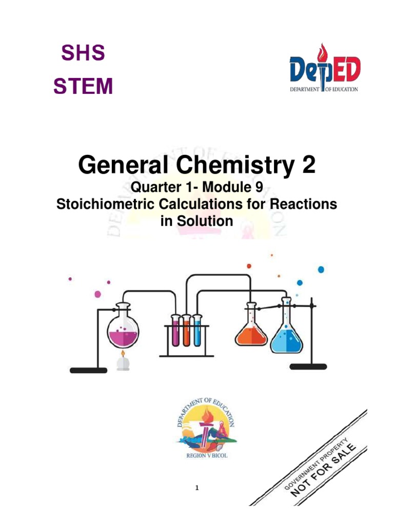 Module 9 Stoichiometric Calculations For Reactions in Solution | Download Free PDF | Mole (Unit ...