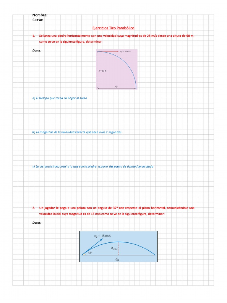 Ejer - Tiro Parabólico | PDF