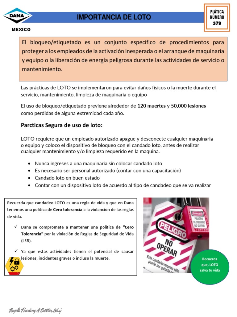 Importancia de Uso Correcto de Loto | PDF