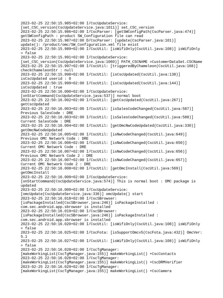 Omc Update Log | PDF | Software Development | Information Technology