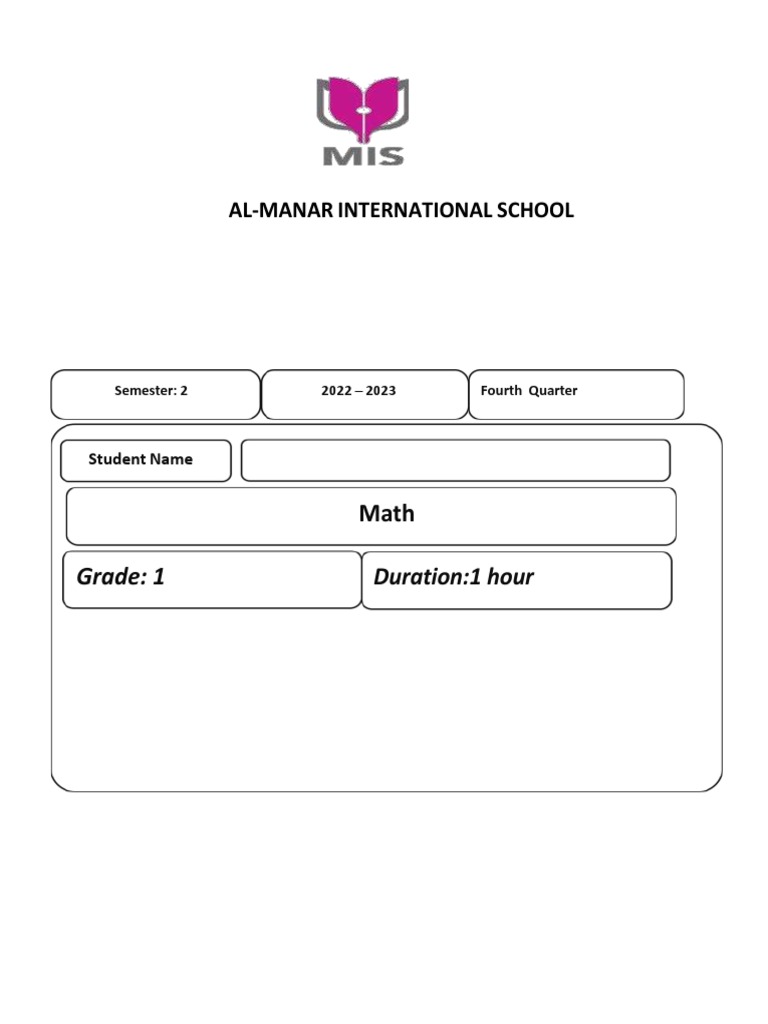 Math Grade 1 | PDF