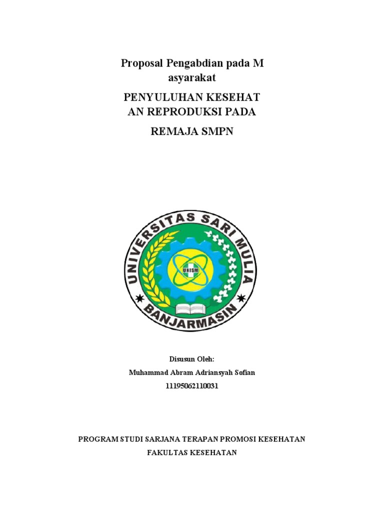 Proposal Muhammad Abram A.S | PDF | Pengembangan Diri