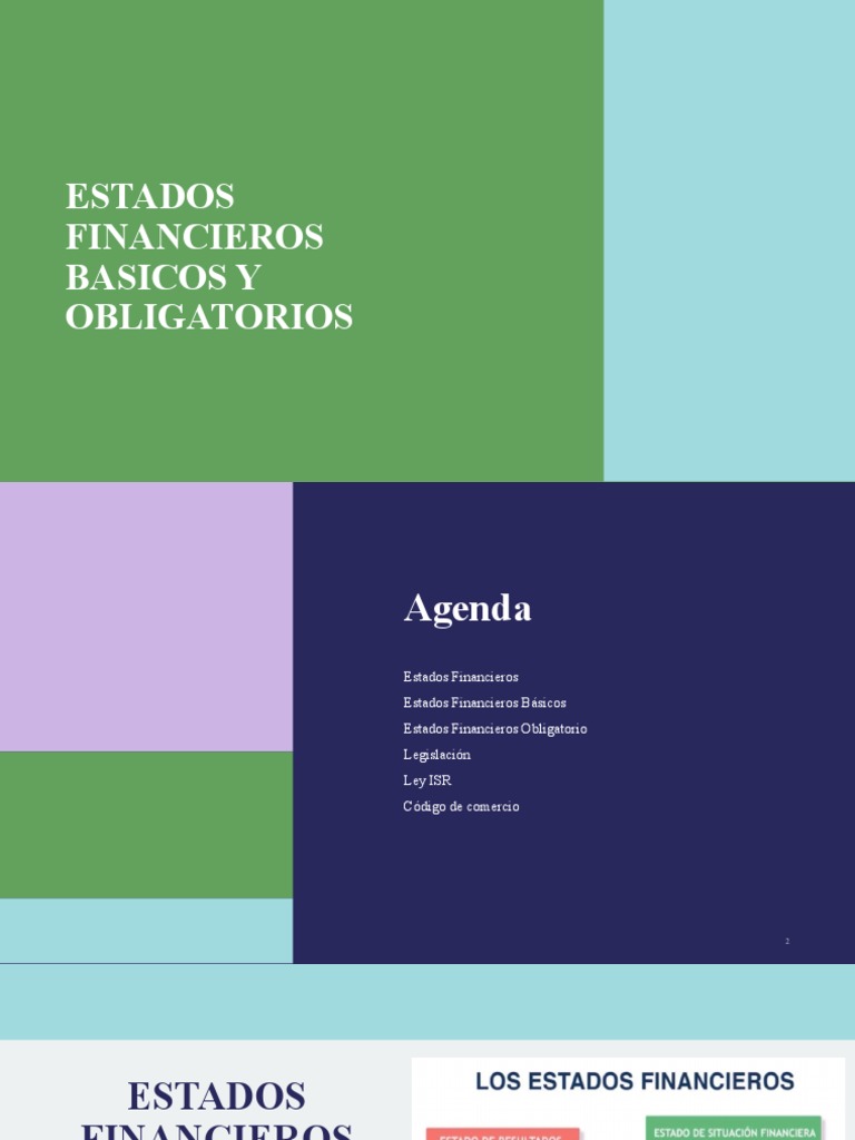 Estados Financieros Básicos y Obligatorios | PDF | Contabilidad | Estado financiero