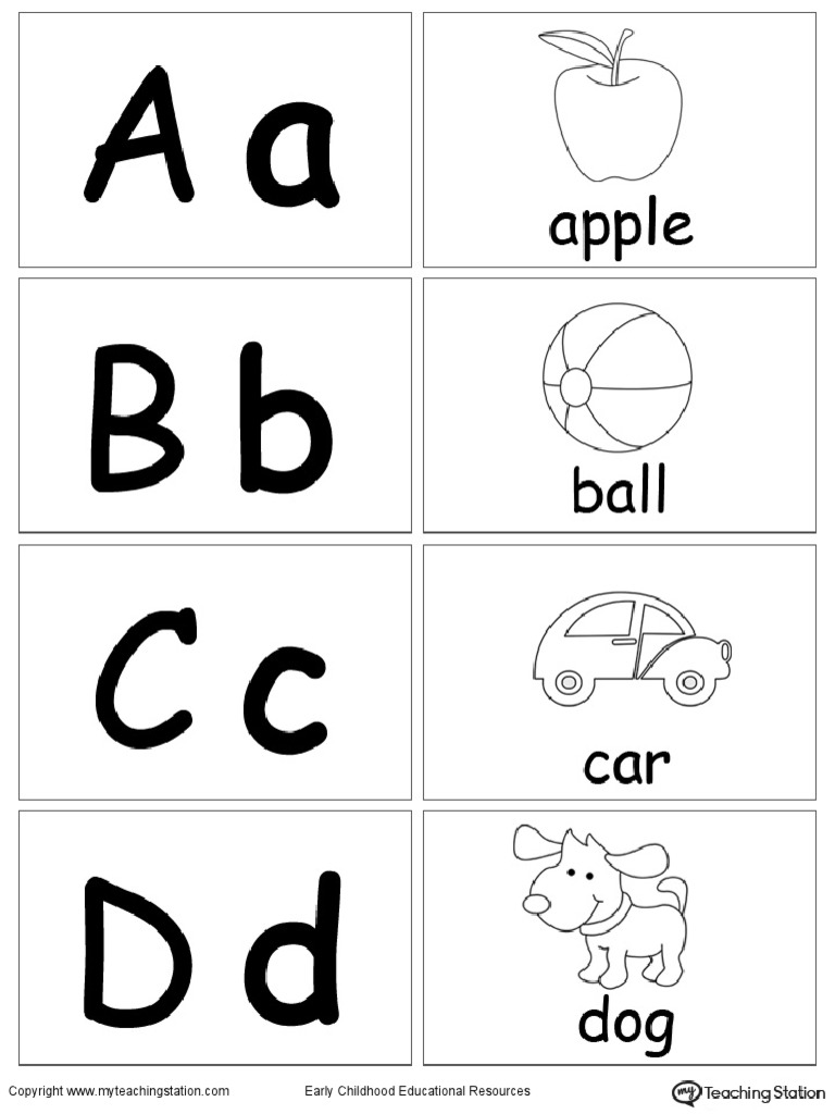 Mts Small Alphabet Flashcards Abcd | PDF