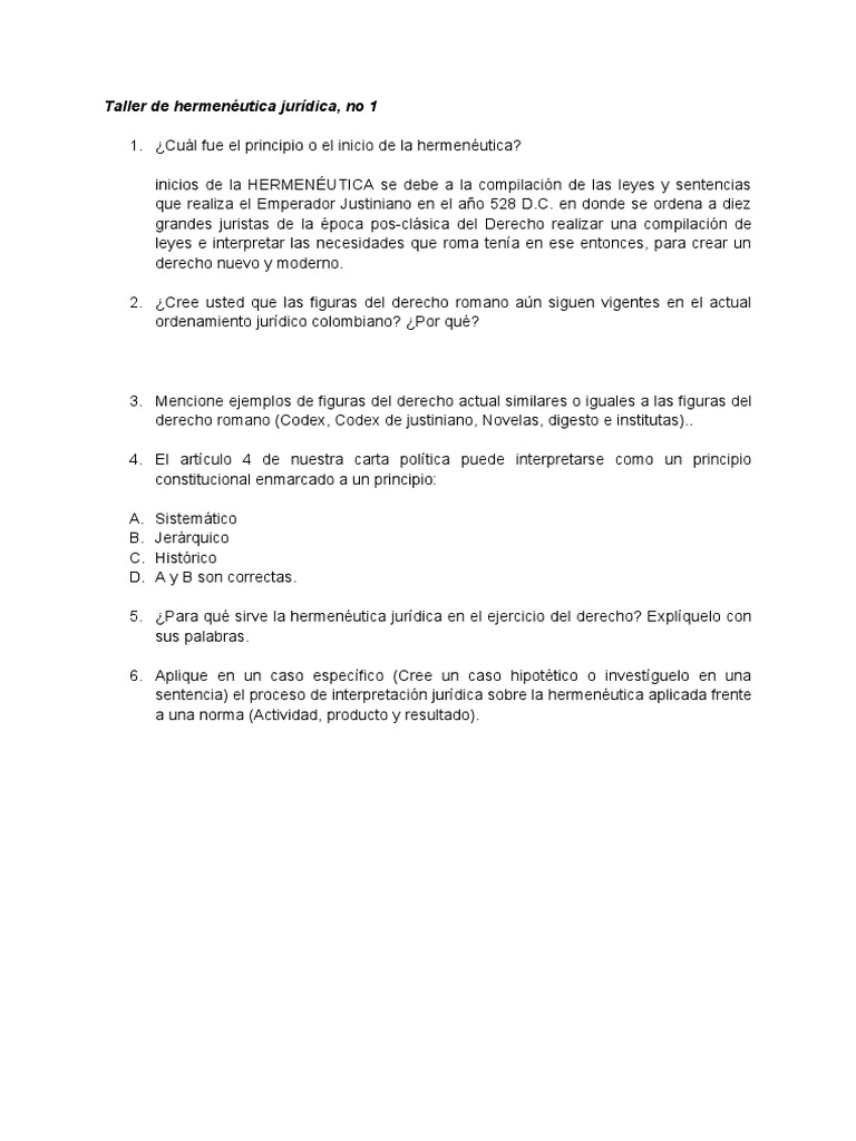 Taller Hermeneutica 2023 | PDF