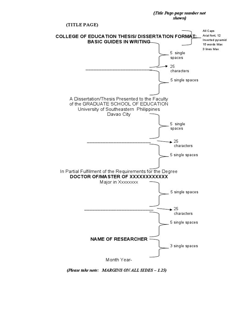Thesis Paper Template | PDF | Thesis | Hypothesis