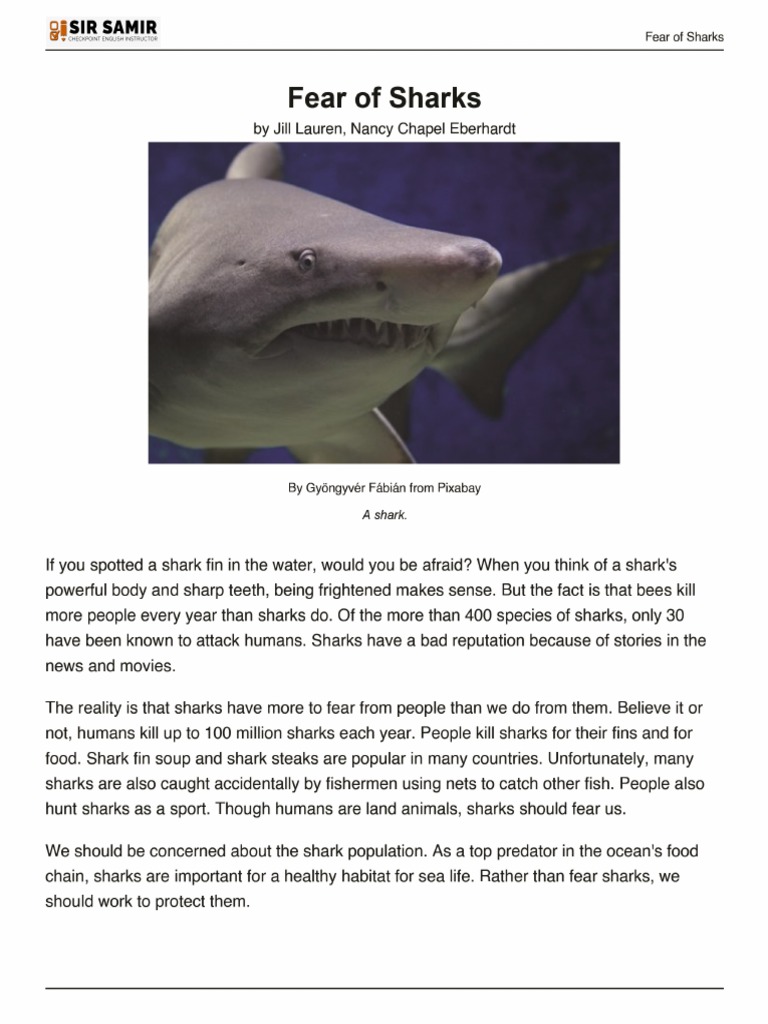 1-Fear of Sharks | PDF