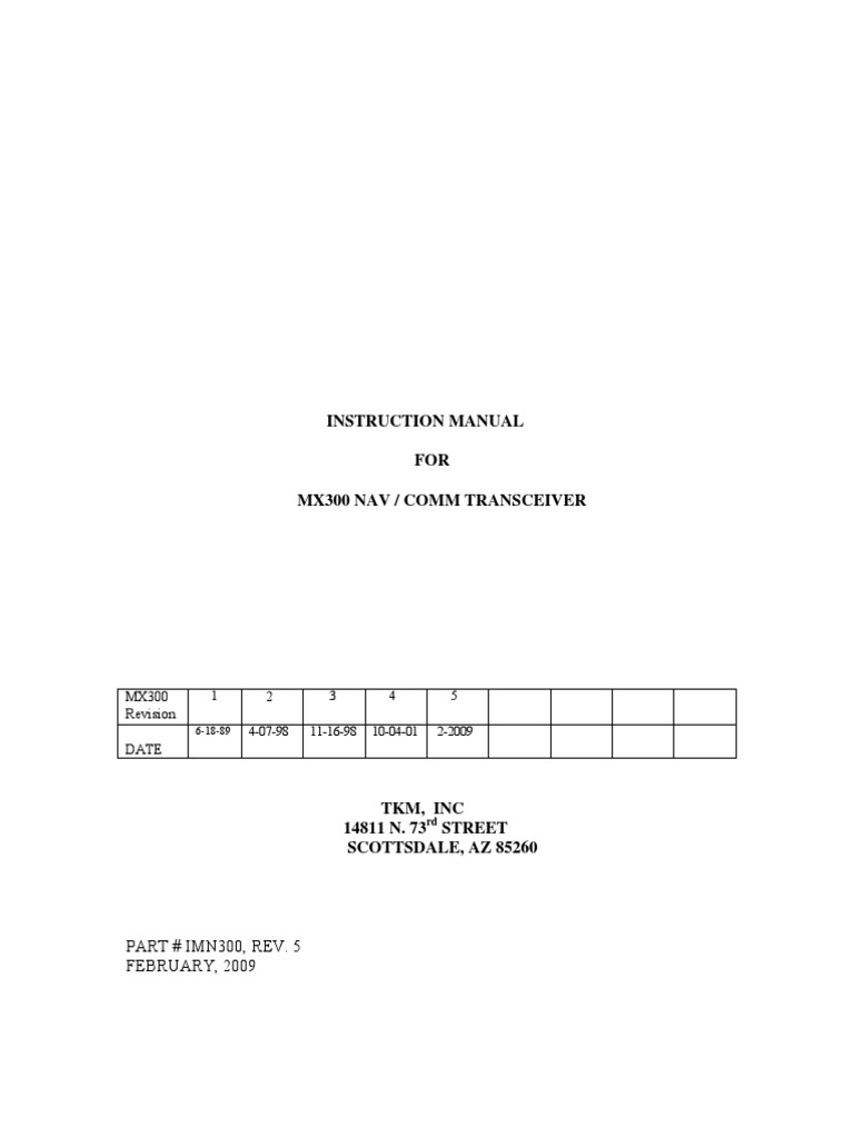 MX300 Maint Manual-Complete 2-09 | PDF | Amplifier | Detector (Radio)
