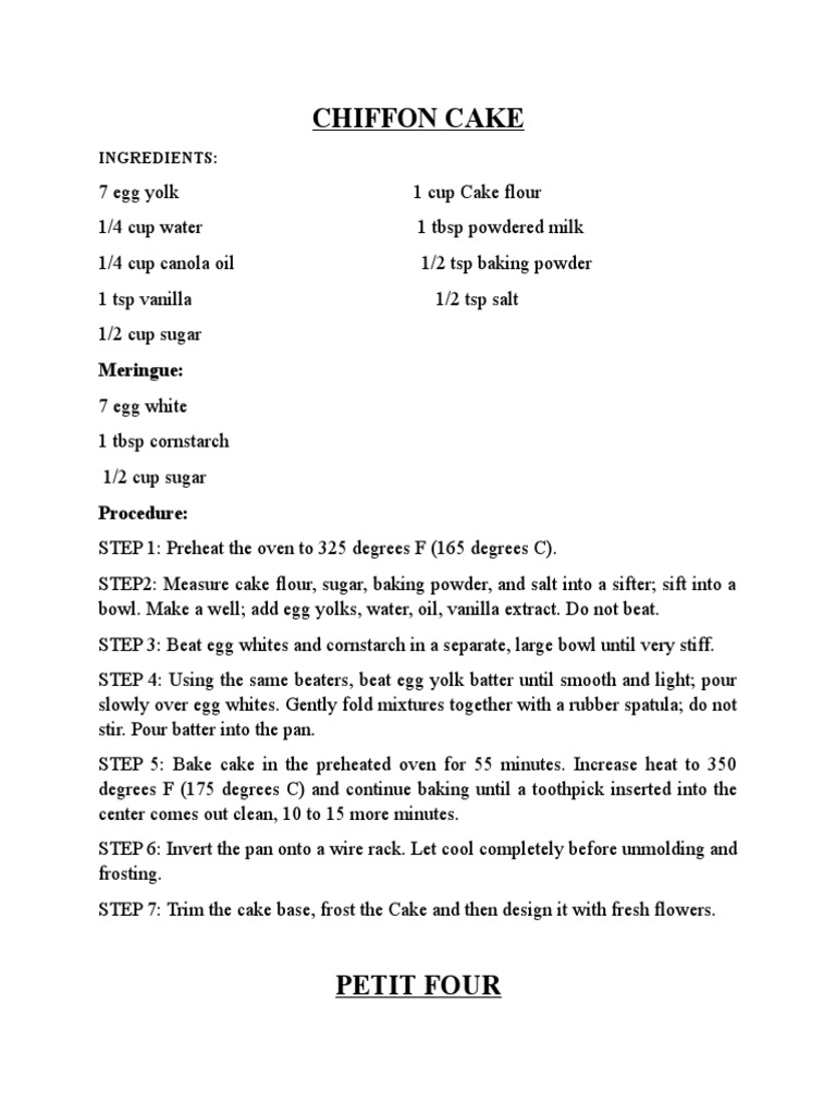 Recipes | PDF | Cakes | Baking