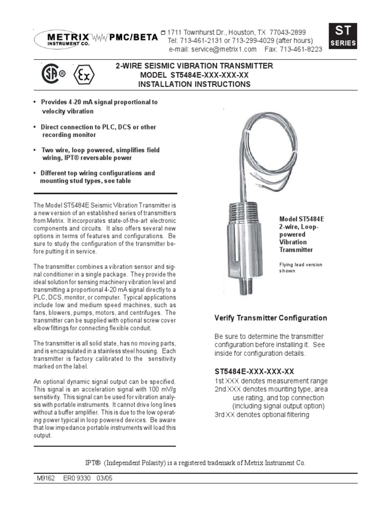 Metrix - St5484e - Manual | PDF | Electrical Connector | Electrical Wiring