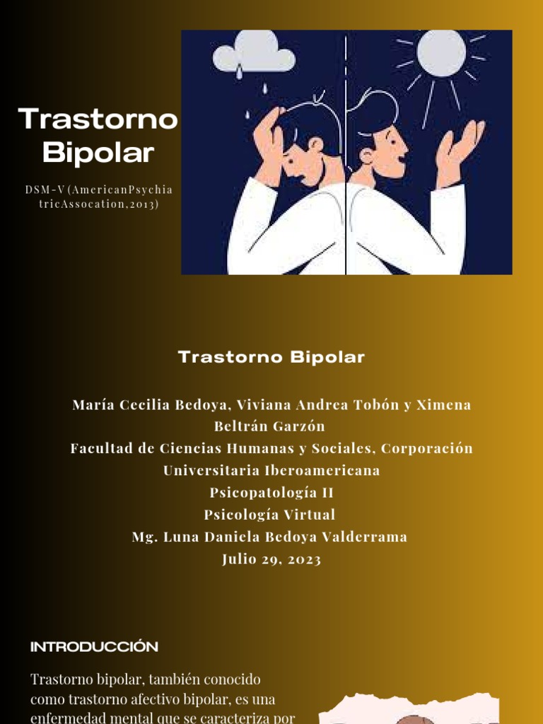 Trastorno Bipolar | PDF | Manía | Desorden bipolar