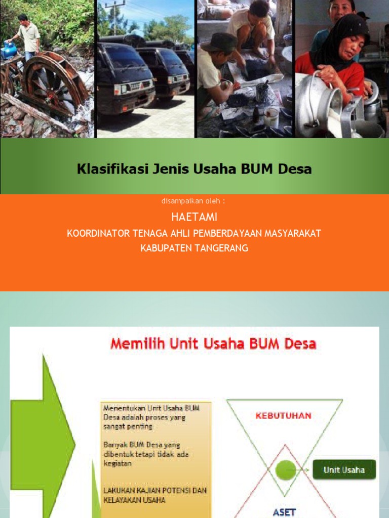 Materi Jenis Usaha BUMDesa | PDF