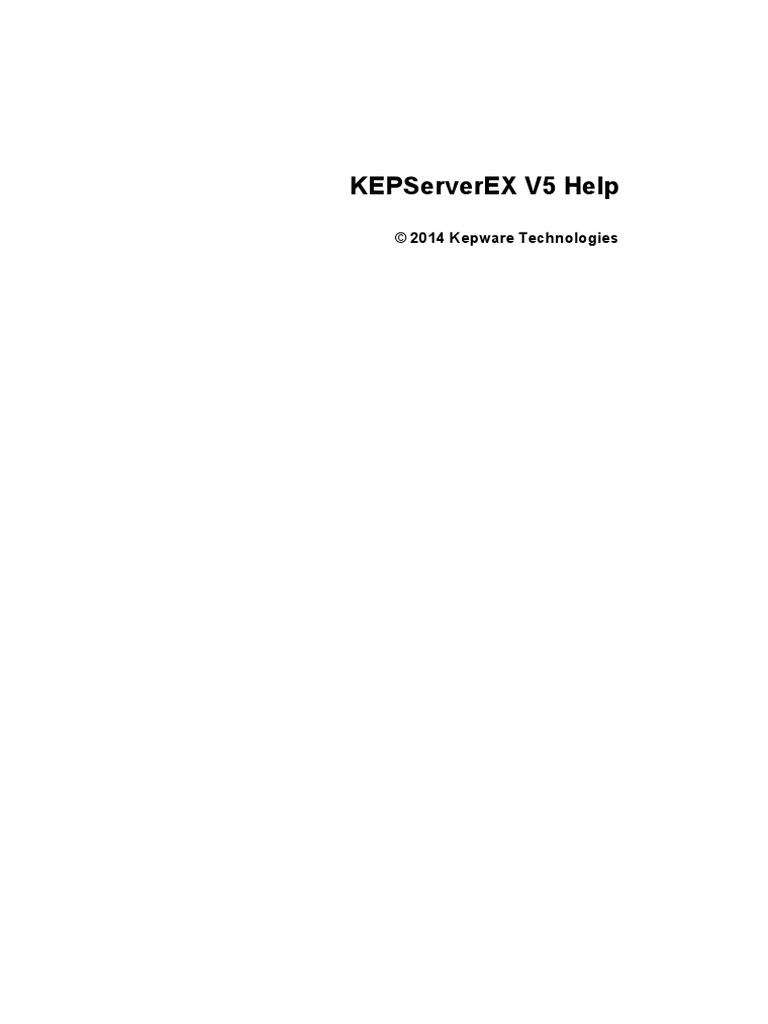 Kepware KEPServerEX V5 | PDF