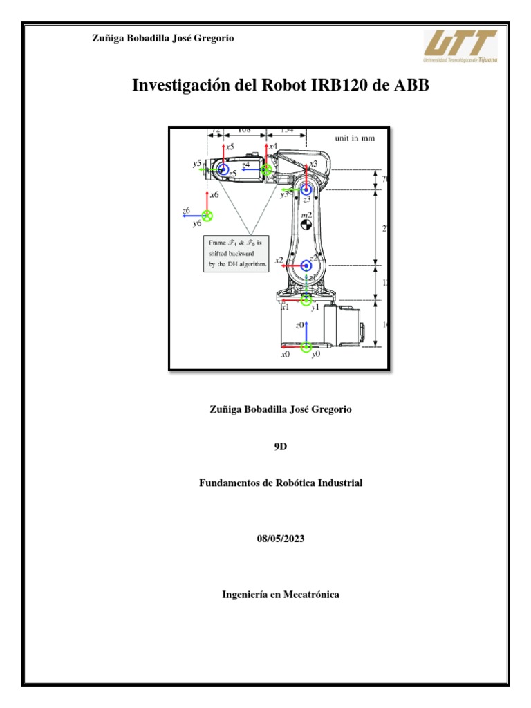 Investigación Del Robot IRB120 de ABB | PDF | Tecnología