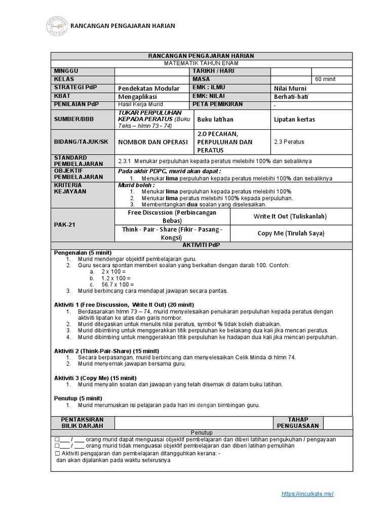 MT T6 M12 (Inculkate - My) - 2023 | PDF | Karier & Perkembangan