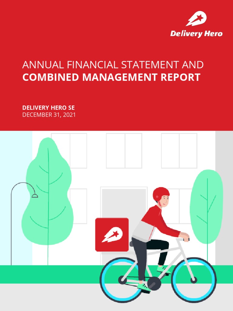 Delivery Hero SE 2021 Financial Report | PDF | Economic Growth | Revenue