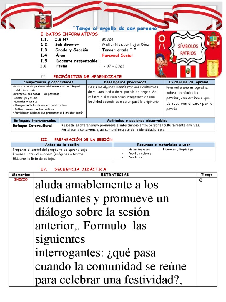 Tengo El Orgullo de Ser Peruano | PDF | Perú | América del Sur