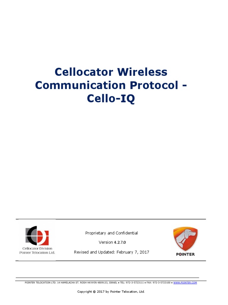 Cello-IQ Wireless Communication Protocol | Download Free PDF ...