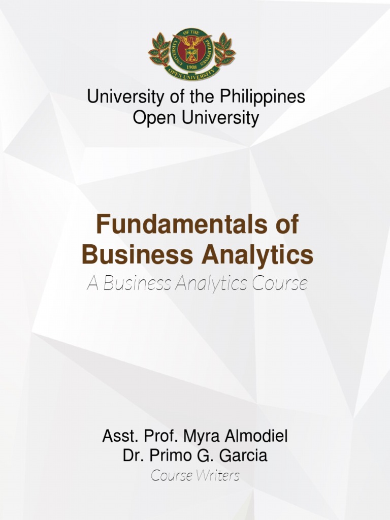 Fundamentals of Business Analytics | PDF | Analytics | Business ...