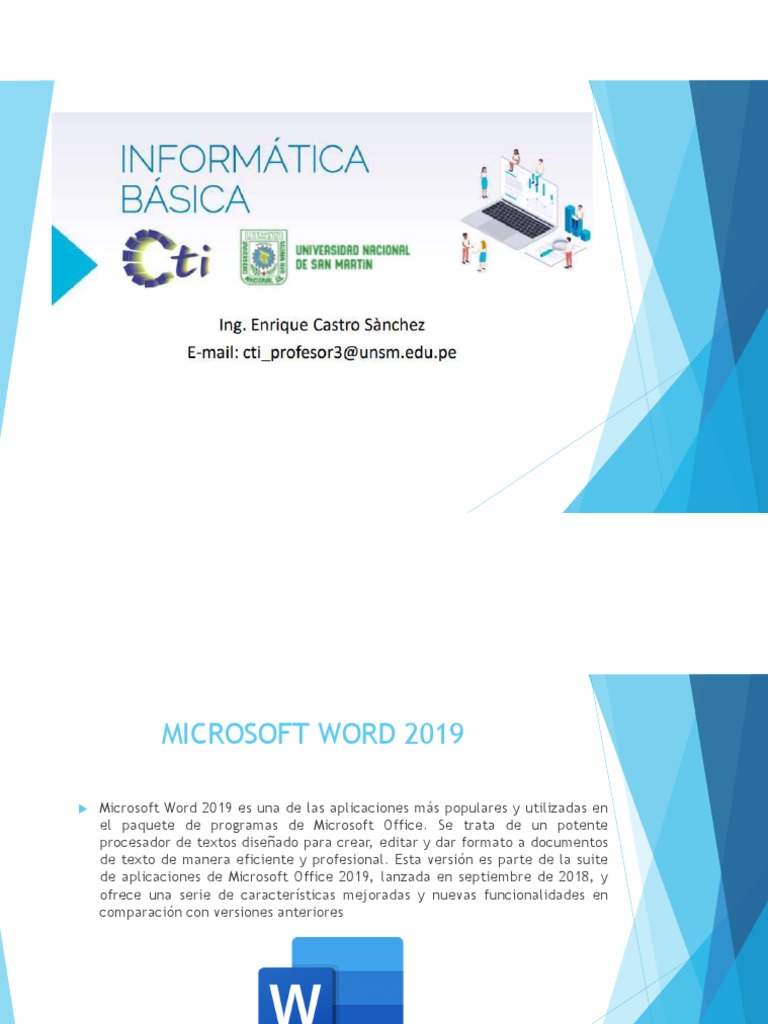 Clase 2 - Word 2019 | PDF | Ventana (informática) | Interfaces gráficas ...