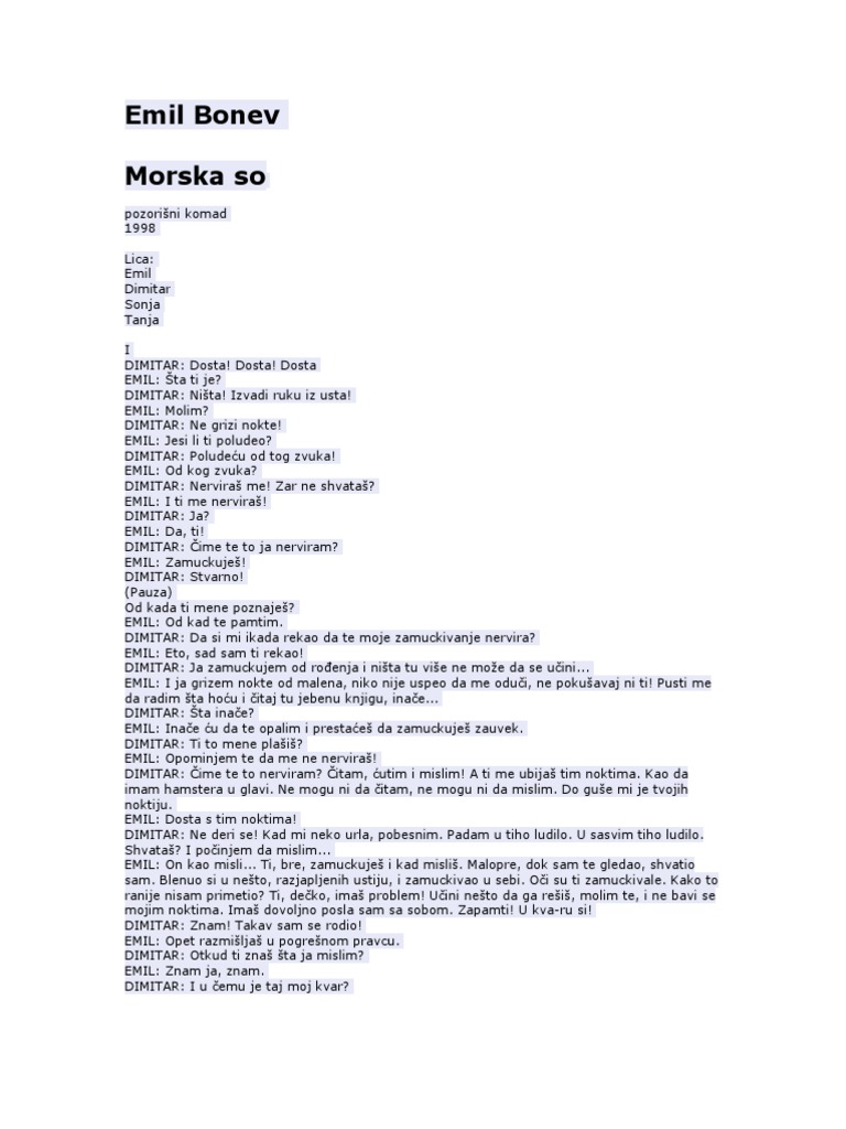 Emil Bonev Morska So | PDF