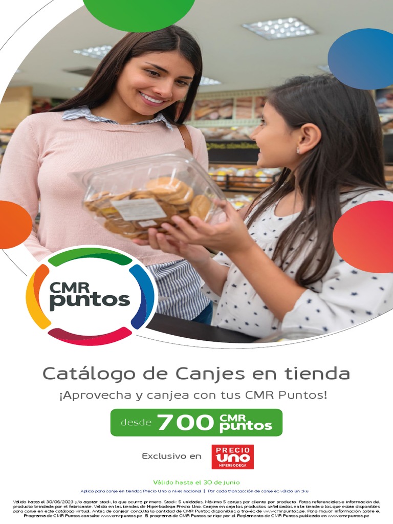 Catálogo de Canjes en Tienda: ¡Aprovecha y Canjea Con Tus CMR Puntos! | PDF