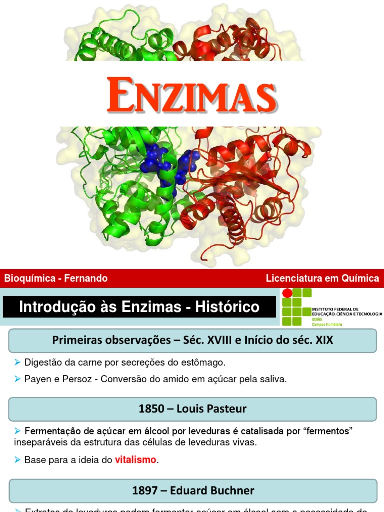 Aula Enzimas | PDF | Enzima | Inibidor de enzimas