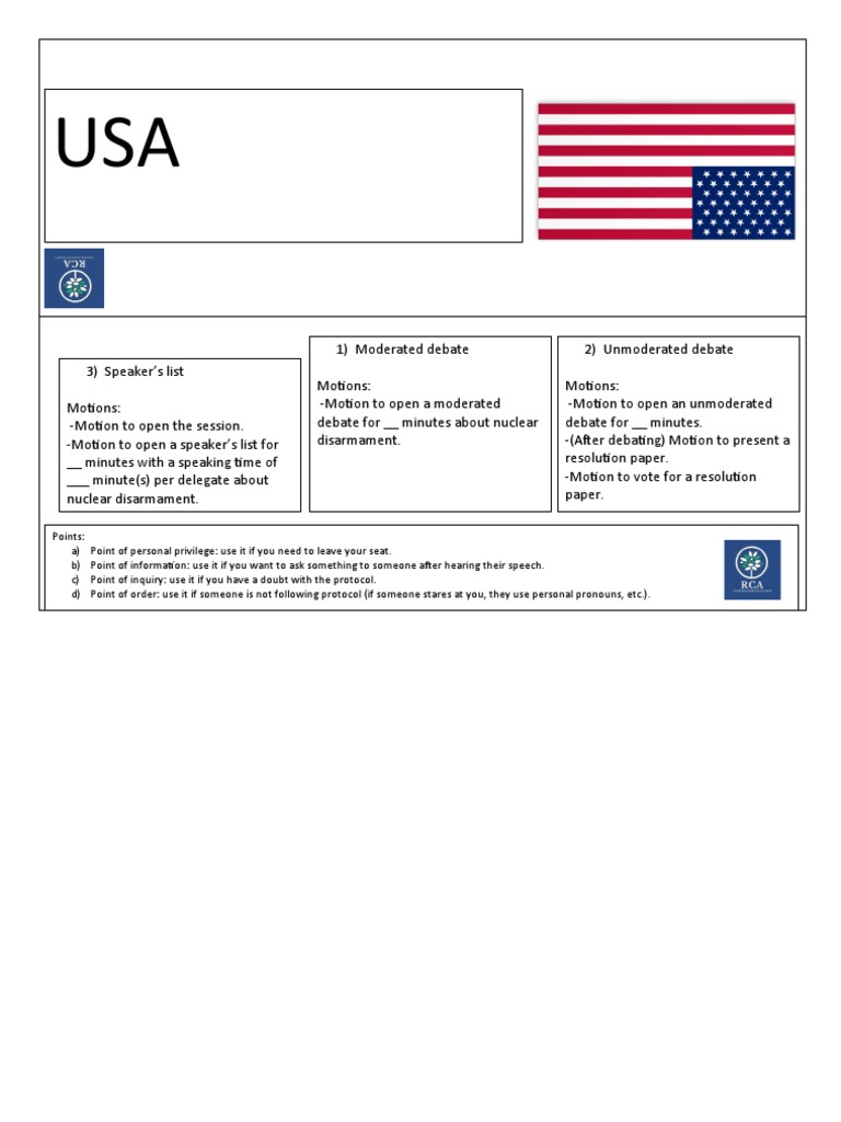 MUN Placard Design Guidelines | PDF
