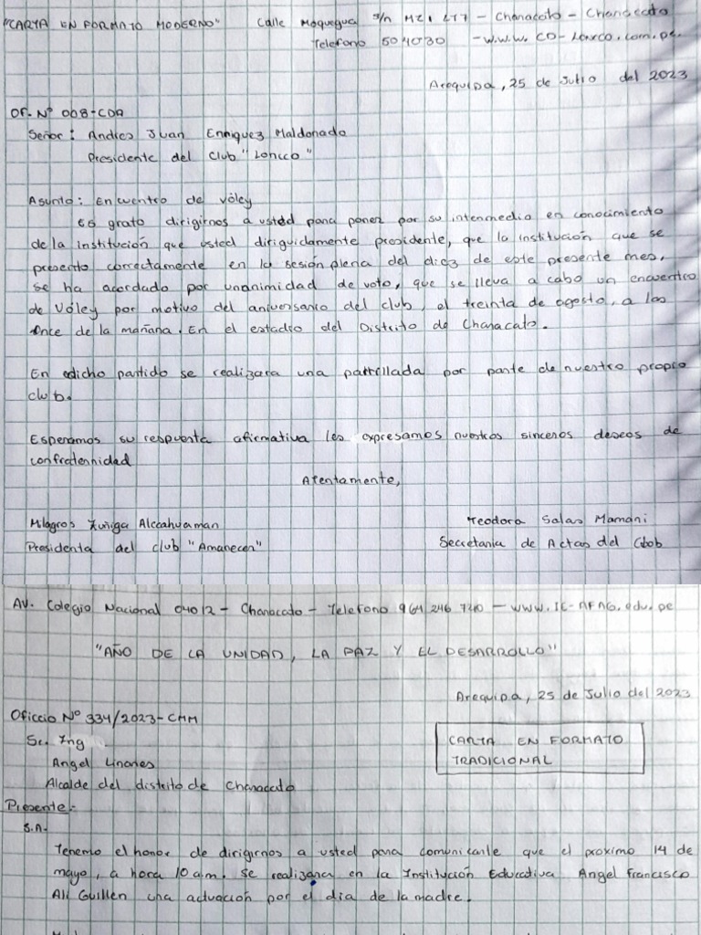 Redacción Comercial Ejemplo | PDF