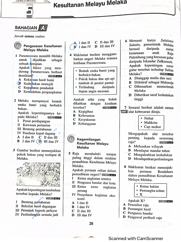Bab 5 Latihan Sej | PDF