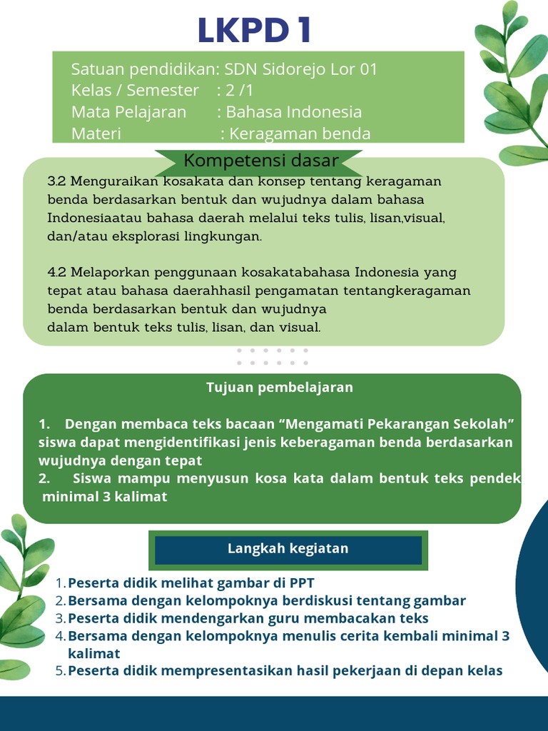 LKPD 1 | PDF | Sains & Matematika