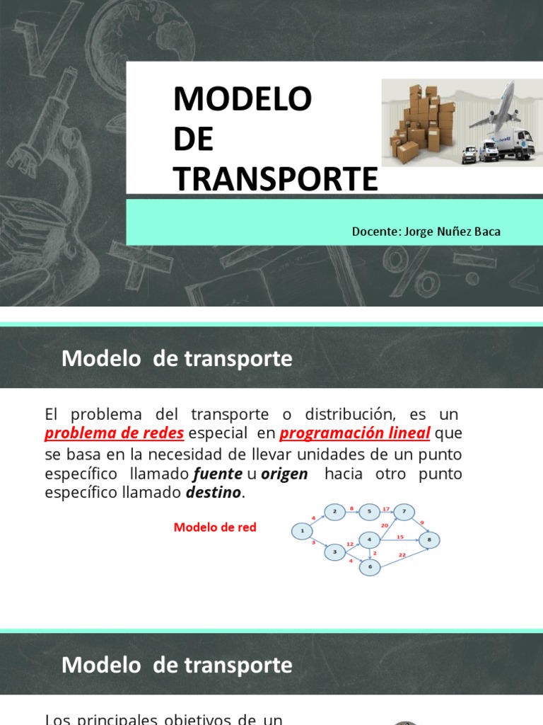 Modelo de Transporte | PDF | Transporte | Análisis matemático