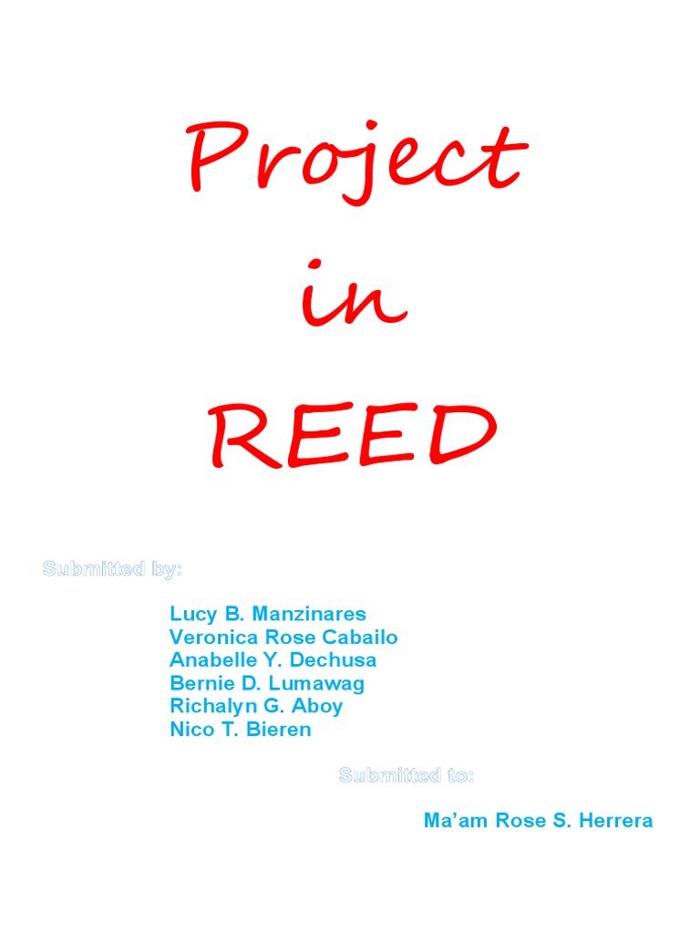 Project in Reed | PDF