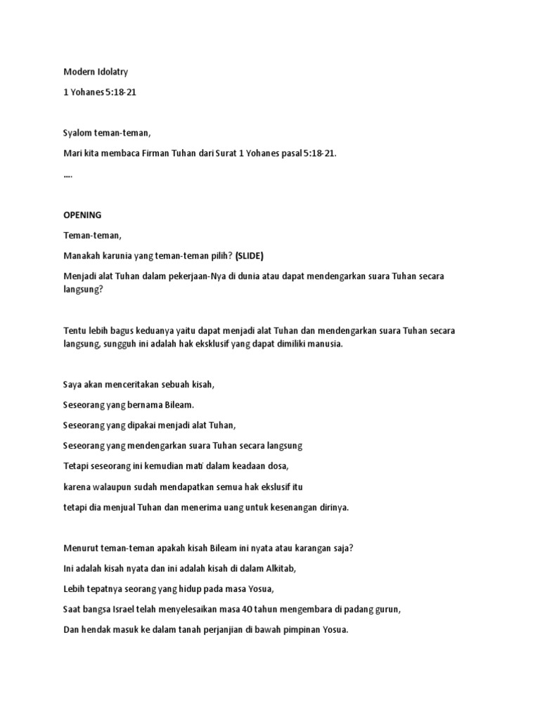 Modern Idolatry | PDF