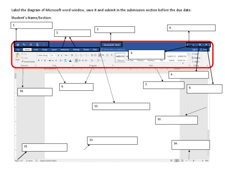 Label_the_diagram_of_Microsoft_word_window_PDF_format | PDF