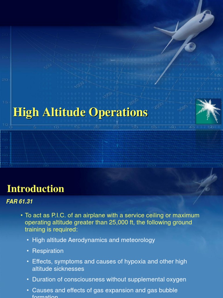 High Altitude Operations | PDF | Troposphere | Jet Stream