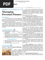 Ten Principles of Personal Finance | PDF | Risk | Investing