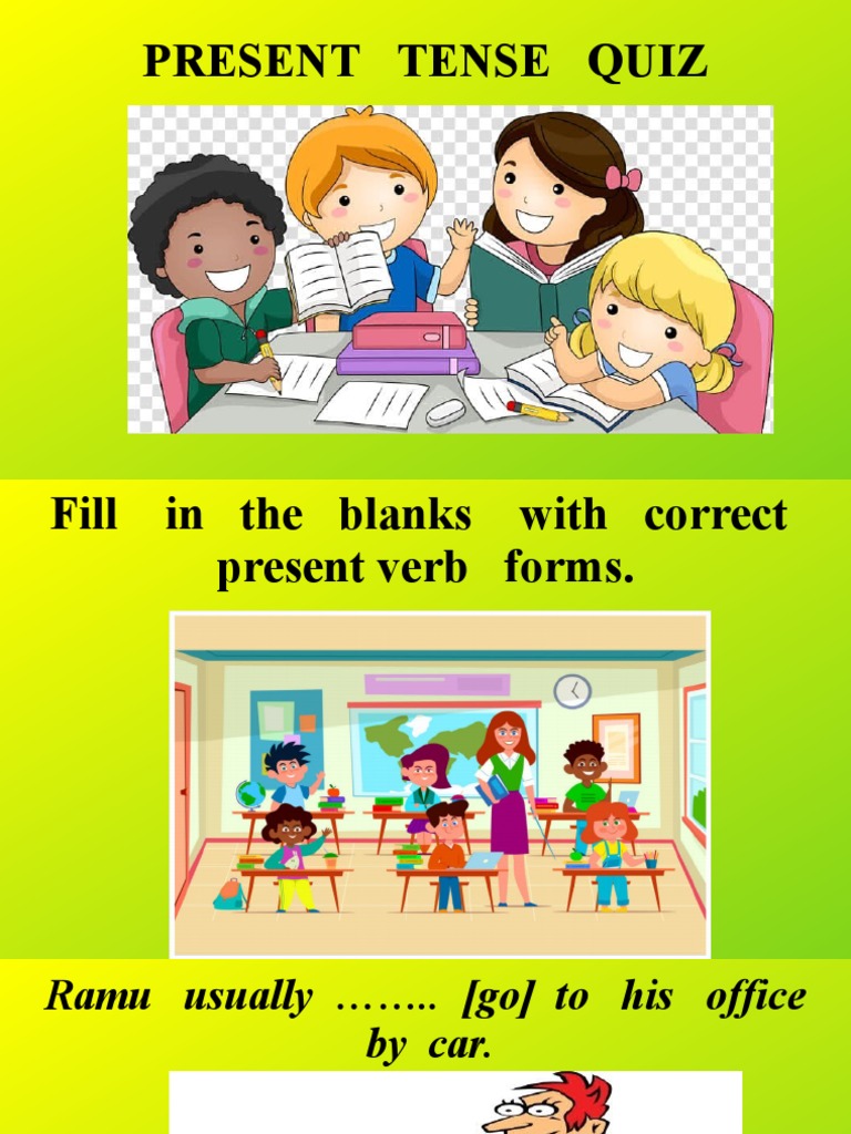 Present Tense Quiz Classroom Posters Clt Communicative Language Teach ...