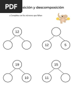 Guia de Descomponer Números Del 0 Al 10 de Forma Pictórica. | PDF