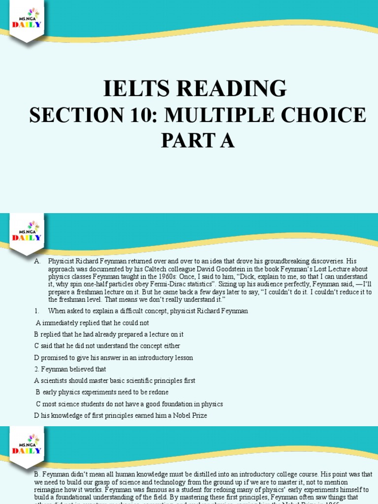 Ielts Reading Section 10 | PDF