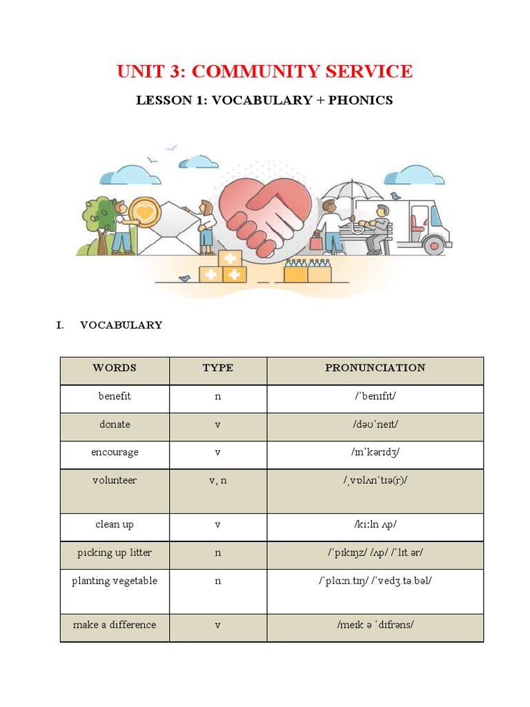 Unit 3 - Community Service | PDF