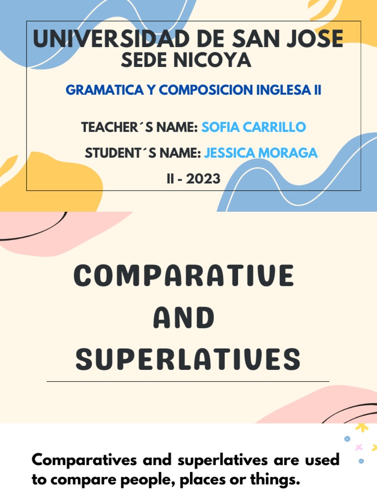 Comparatives and Superlatives | PDF | Grammar | Linguistic Morphology Comparatives and Superlatives | PDF | Grammar | Linguistic Morphology