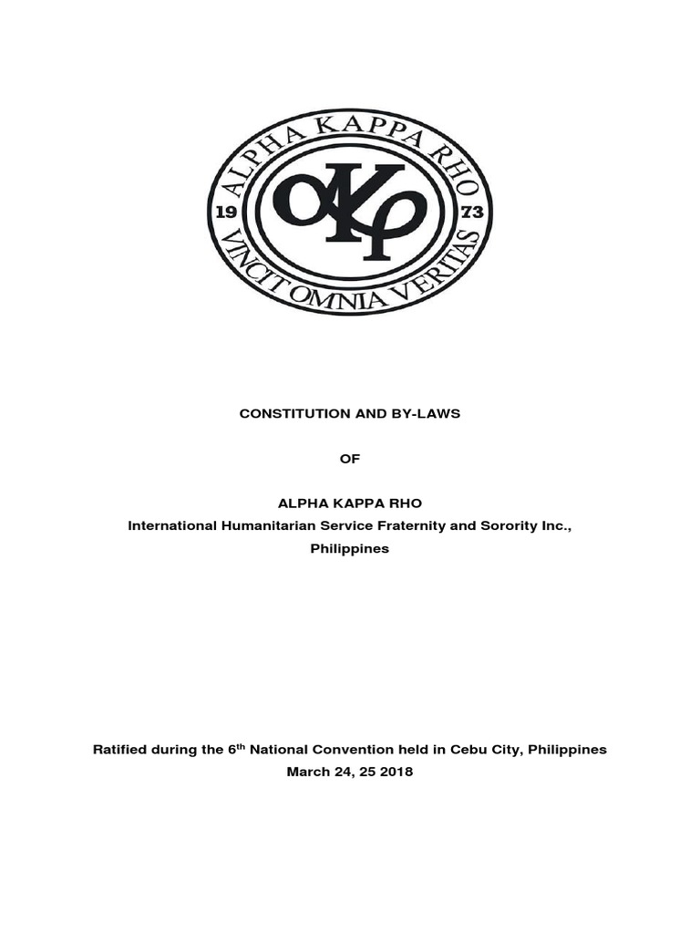 Constitution and By-Laws | PDF | Audit | Fraternities And Sororities