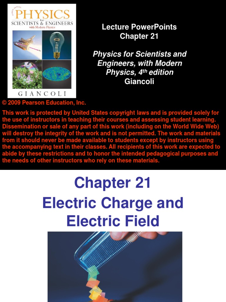 Lecture 21 | PDF | Electric Charge | Electric Field