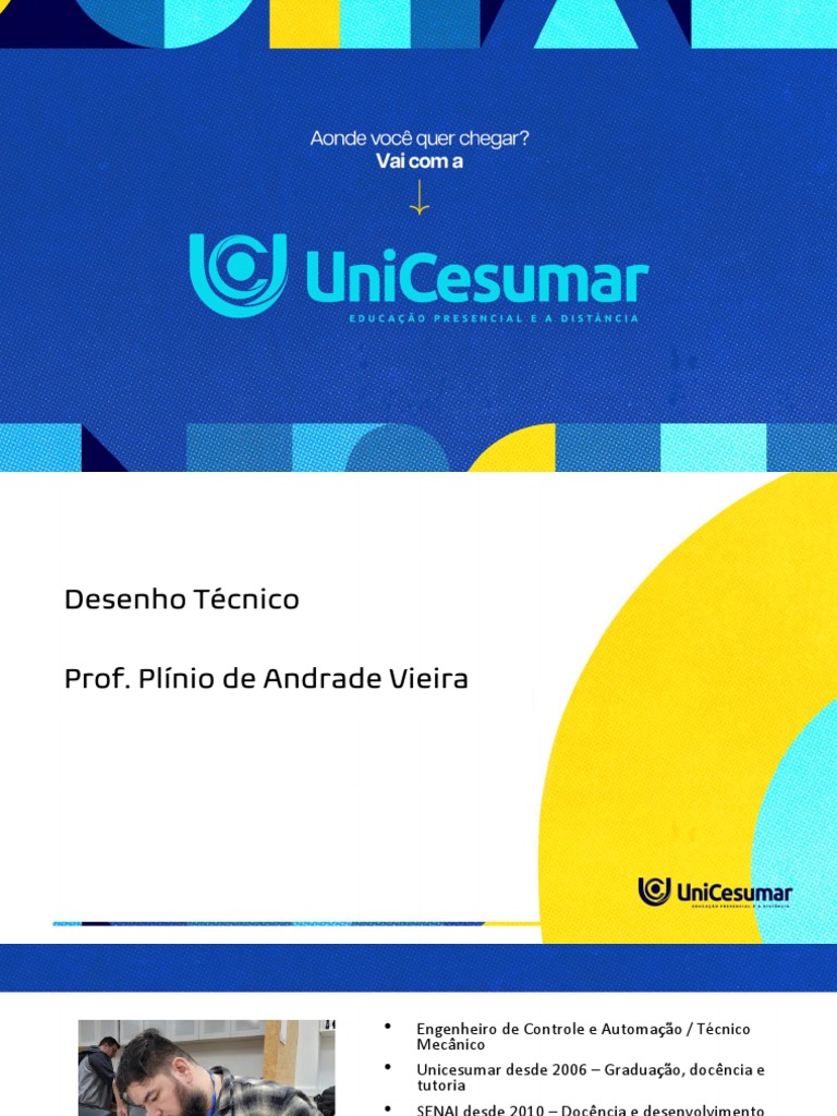 Slides Aula 01 | Download grátis PDF | Linha (Geometria) | Desenho técnico