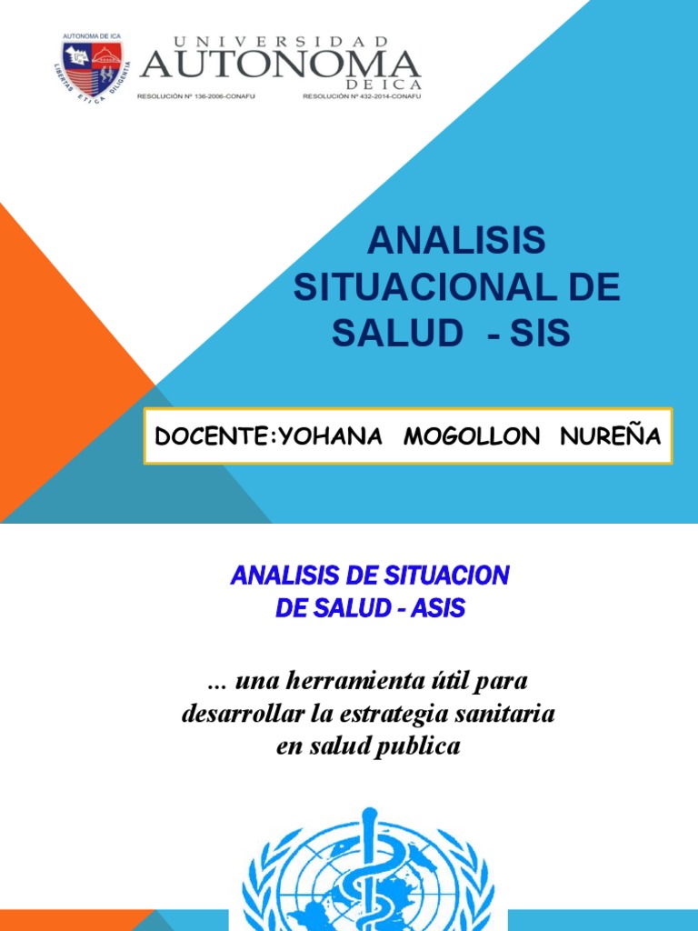 Análisis Situacional de Salud (ASIS) | PDF | Población | Demografía