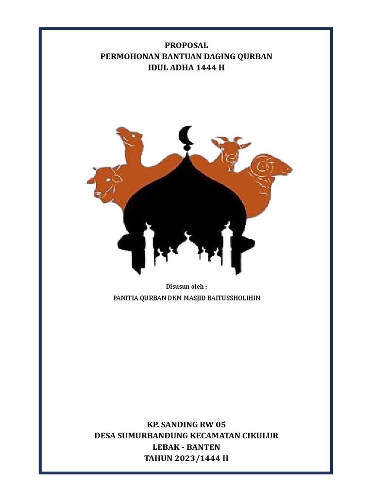 Proposal Daging Qurban Baitussolihin | PDF