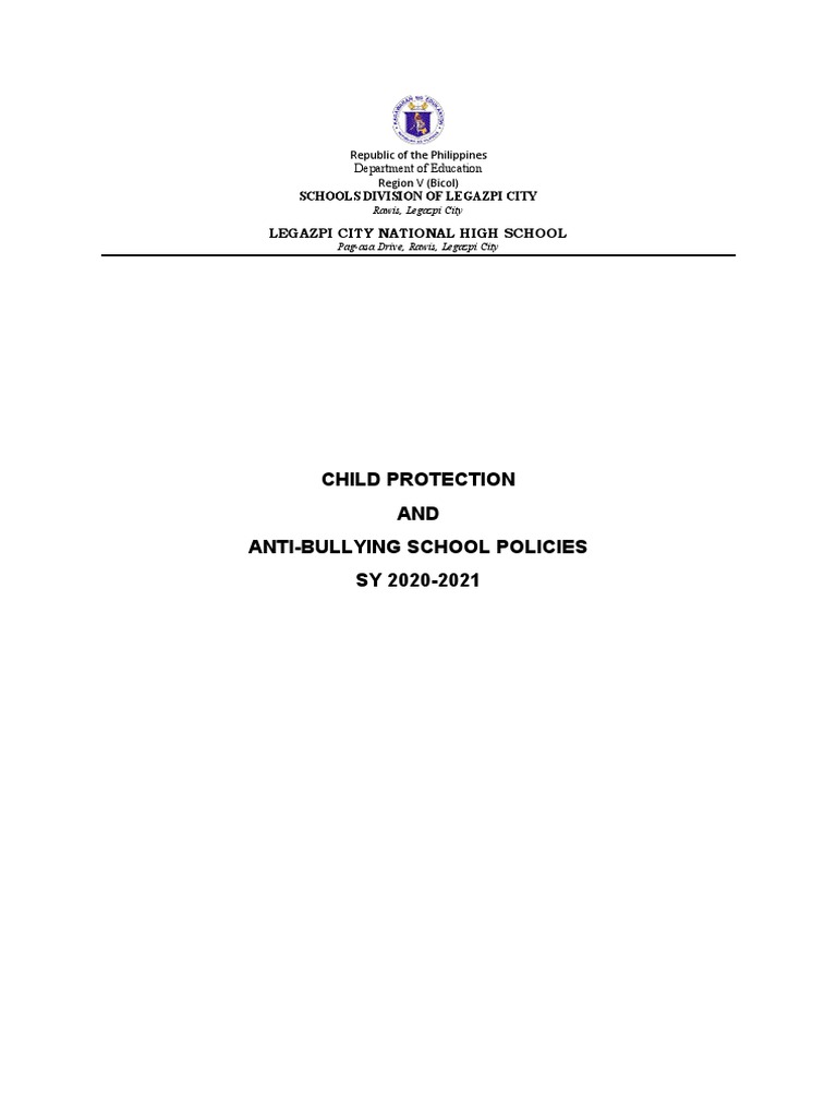 Child Protection | PDF | Bullying | Violence