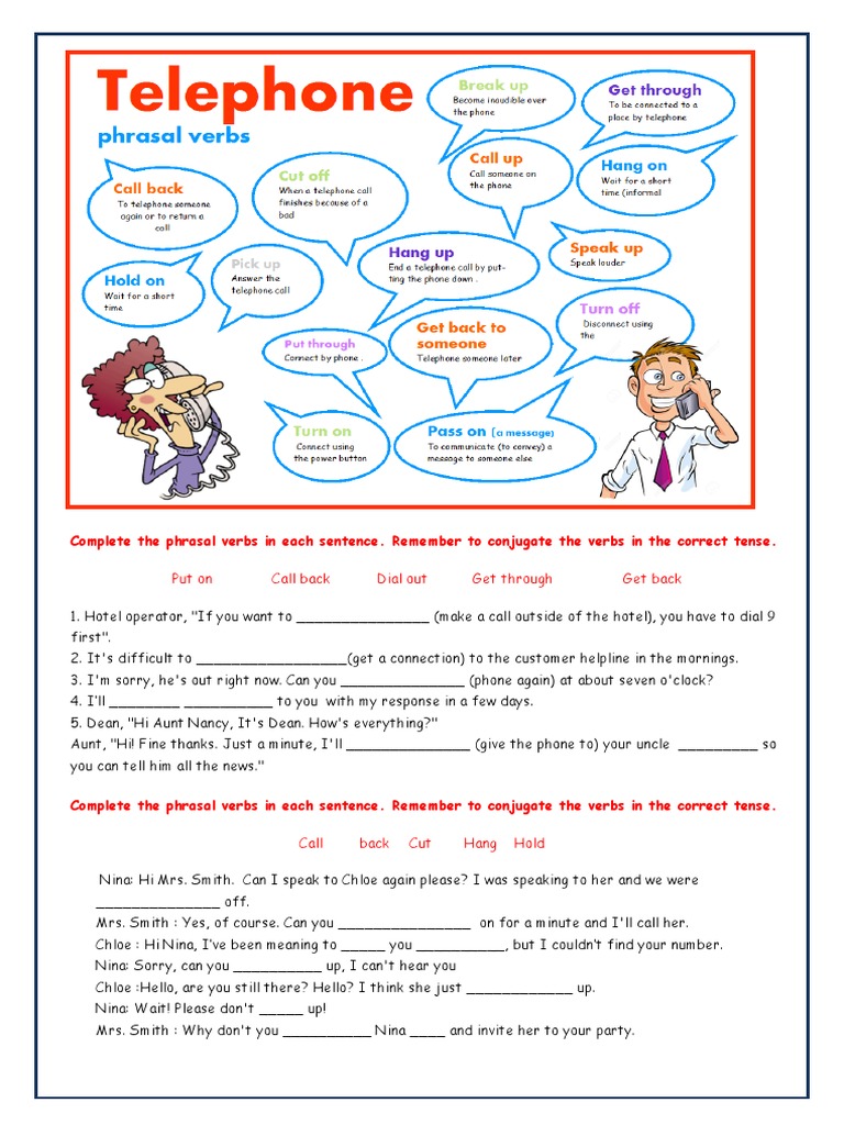 Phrasal Verbs On Phone Calls | PDF